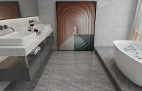 China 400x400mm Gray Ceramic Rustic Tile Matt Glazed Indoor Floor Wall for sale
