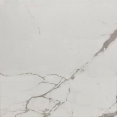 China Carrara White Polished Glazed Ceramic Tiles 60x60cm for sale