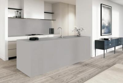 China Little Gray Sintered Stone Slab 1600x3200x12mm Matt Non-Slip for sale