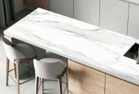 China Curtain White Sintered Stone Slab 1600x3200x12mm Matte Finish for sale