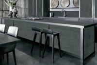 China Brooke Grey Sintered Stone Slab 1600x3200x12mm Matte Surface for sale