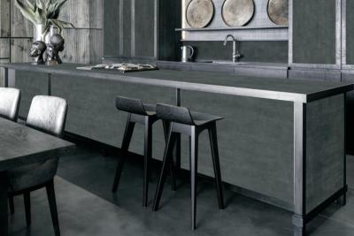 China Brooke Grey Sintered Stone Slab 1600x3200x12mm Matte Surface for sale
