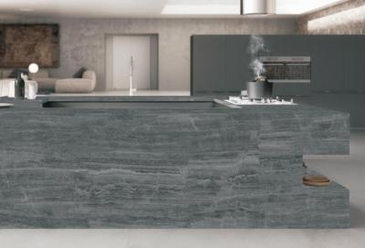 China Cloud Grey Sintered Stone Slab Matte Kitchen Table Top for sale