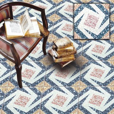 China Brown Blue Antibacterial Ceramic Rustic Tile 250x250mm for sale