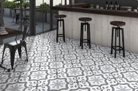 China Gray 25x25cm Ceramic Rustic Tile for Indoor Floor for sale