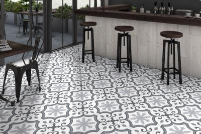 China Gray 25x25cm Ceramic Rustic Tile for Indoor Floor for sale