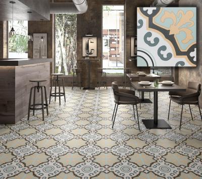 China Green Clay Ceramic Rustic Tile 250x250mm Indoor Floor for sale