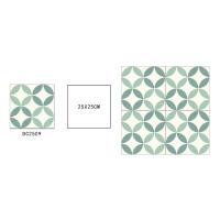 China Light Green Ceramic Rustic Tile 250x250mm for Indoor Floor for sale