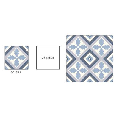 China Gray White Ceramic Rustic Tile 250x250mm for Indoor Floor for sale