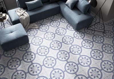 China Light Blue Ceramic Rustic Tile 250x250mm for Indoor Floor for sale