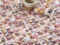 China Pink 300x300mm Ceramic Rustic Tile for Indoor Floor for sale