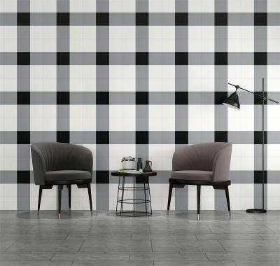 China 200x200mm Black White Grey Ceramic Rustic Floor Tile for sale