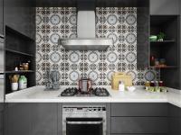 China Beige and Blue Antibacterial Ceramic Rustic Tile 200x200mm for sale