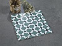 China Light Green Ceramic Rustic Tile 20x20cm Non-Slip Indoor Floor for sale
