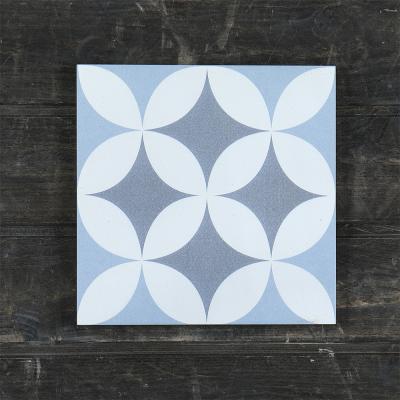 China Blue Gray Ceramic Rustic Tile 20x20cm Clay Indoor Wall for sale