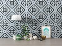 China Gray & White 20x20cm Ceramic Rustic Tile for Indoor Floor for sale