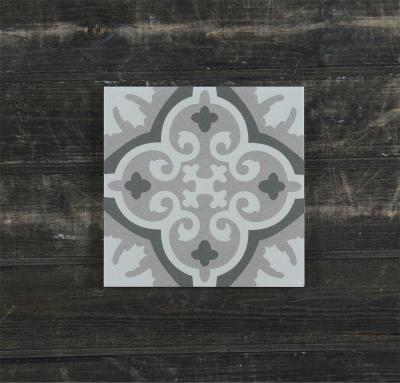China Gray 20x20cm Ceramic Rustic Tile for Indoor Floor for sale