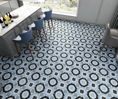 China Blue 20x20cm Ceramic Rustic Tile for Wall and Floor for sale