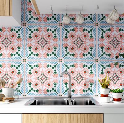 China Pink Ceramic Rustic Tile 20x20cm Clay Indoor Wall Floor Tile for sale