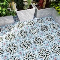 China Gray Green 20x20cm Acid-Resistant Ceramic Rustic Tile for sale