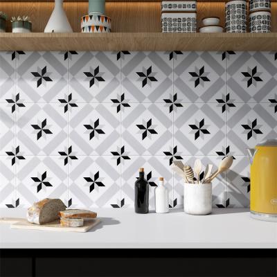 China Gray Black 20x20cm Ceramic Rustic Tile for Indoor Walls for sale