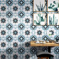 China Gray and Blue 20x20cm Ceramic Rustic Tile for Indoor Floor for sale