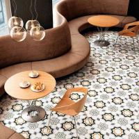 China 20x20cm Beige Brown Ceramic Rustic Tile for Indoor Floor for sale