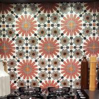 China Brown Gray 20x20cm Non-Slip Ceramic Rustic Tile for Floor Wall for sale