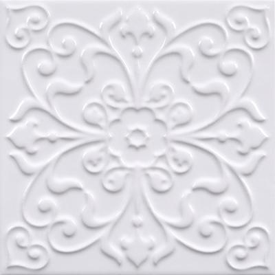 China White 200x200mm Non-Slip Ceramic Rustic Tile 6% Water Absorption for sale