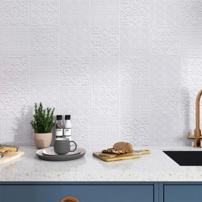 China White Ceramic Rustic Tile 20x20cm Indoor Floor Wall Tiles for sale