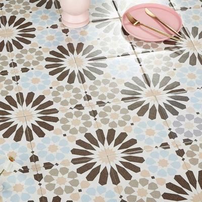 China Gray and Blue 20x20cm Ceramic Rustic Tile for Bathroom Floor and Wall for sale