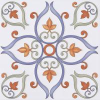 China White Blue Ceramic Rustic Tile 20x20cm AAA Grade Floor Wall for sale