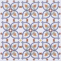 China White And Red 20x20cm Non-Slip Ceramic Rustic Tile for sale