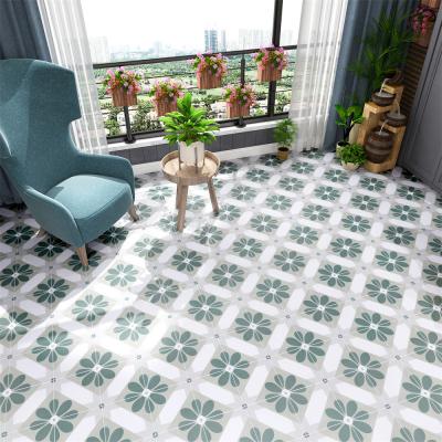 China 20x20cm Green Ceramic Rustic Tile for Indoor Floor and Wall for sale