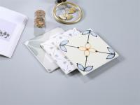 China Beige and Blue 20x20cm Ceramic Rustic Tile for Indoor Walls for sale