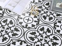 China White Black 20x20cm Ceramic Rustic Tile for Indoor Walls for sale