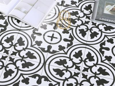 China White Black 20x20cm Ceramic Rustic Tile for Indoor Walls for sale