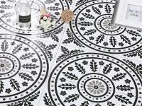 China Black and White Ceramic Rustic Tile 20x20cm Non-Slip Floor Tile for sale
