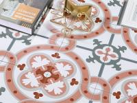 China Beige 20x20cm Non-Slip Ceramic Rustic Tile for Bathroom Kitchen for sale