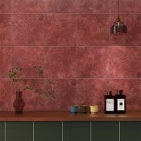 China Red Acid-Resistant Ceramic Rustic Tile 20x20cm Indoor Floor for sale