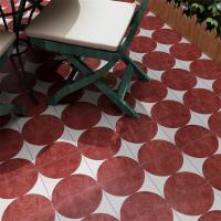 China Red 20x20cm Ceramic Rustic Tile for Indoor Wall and Floor for sale