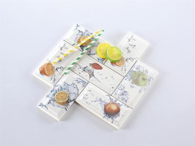 China White 75x152mm Ceramic Indoor Wall Tiles for Kitchen for sale