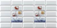 China Modern White Body Tomato Lemon Subway Tiles 225x152mm for sale