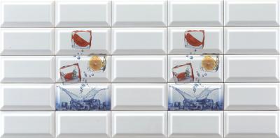 China Modern White Body Tomato Lemon Subway Tiles 225x152mm for sale