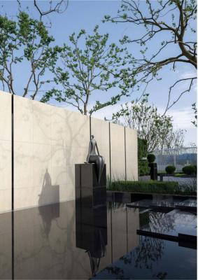 China Beige Matte Clay Curtain Wall Tiles 600x1200mm Outdoor for sale