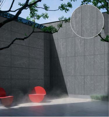 China Dark Gray 60x120cm Matte Antique Finish 3D Line Outdoor Porcelain Tile for sale