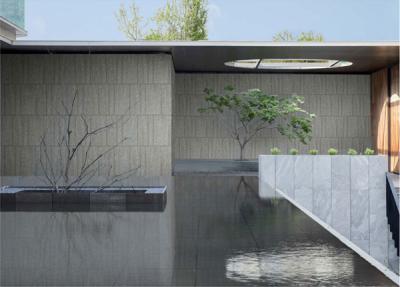 China Gray Flamed Matte Antique Finish 600x1200mm Outdoor Stone Tile for sale
