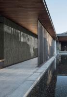 China Dark Gray Flamed Matte Porcelain Tile 600x1200mm Outdoor Curtain Wall for sale