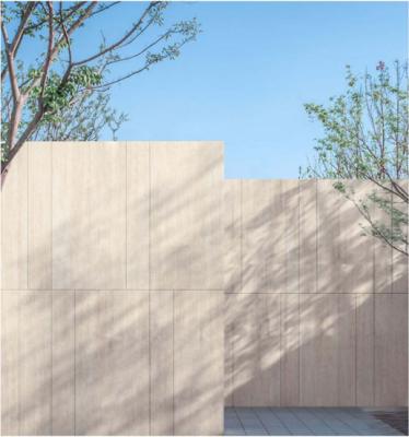 China Beige Matte Travertine Porcelain Tile 600x1200mm for Exterior Walls for sale