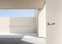 China Beige Matte Travertine Stone Tile 600x1200mm Outdoor Curtain Wall for sale